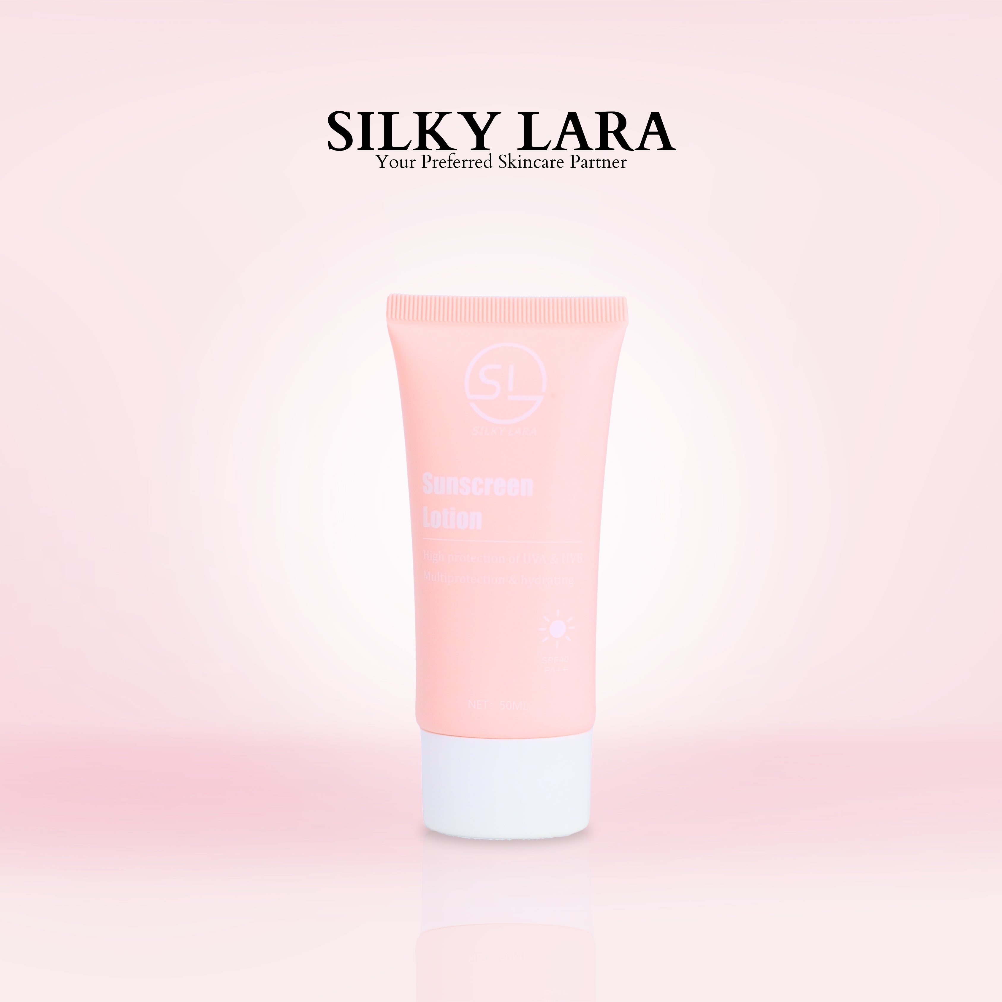 Silky Lara Sunscreen Lotion SPF40++ 50ML – silkylaraskincare